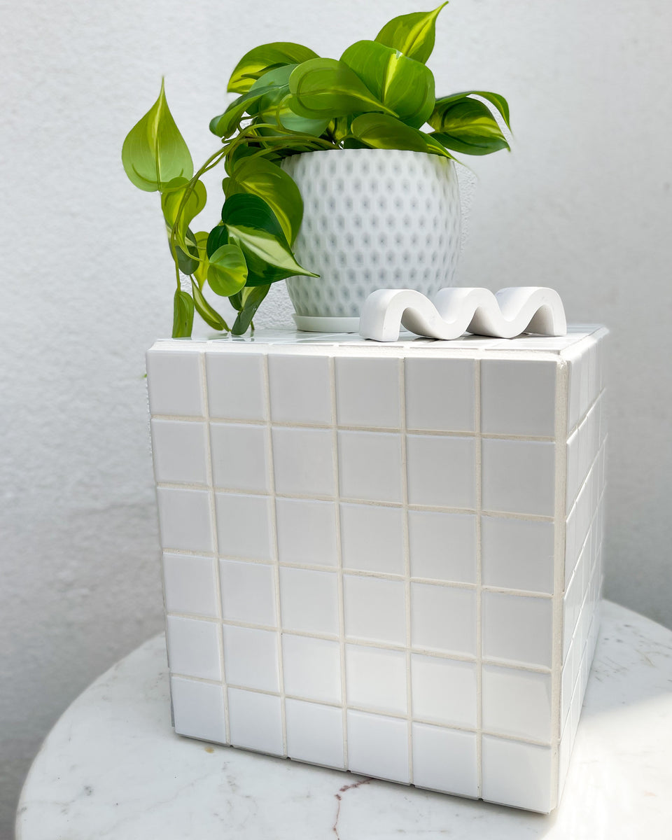 Tile Cube Plant Stand – Autumn Moon Creative